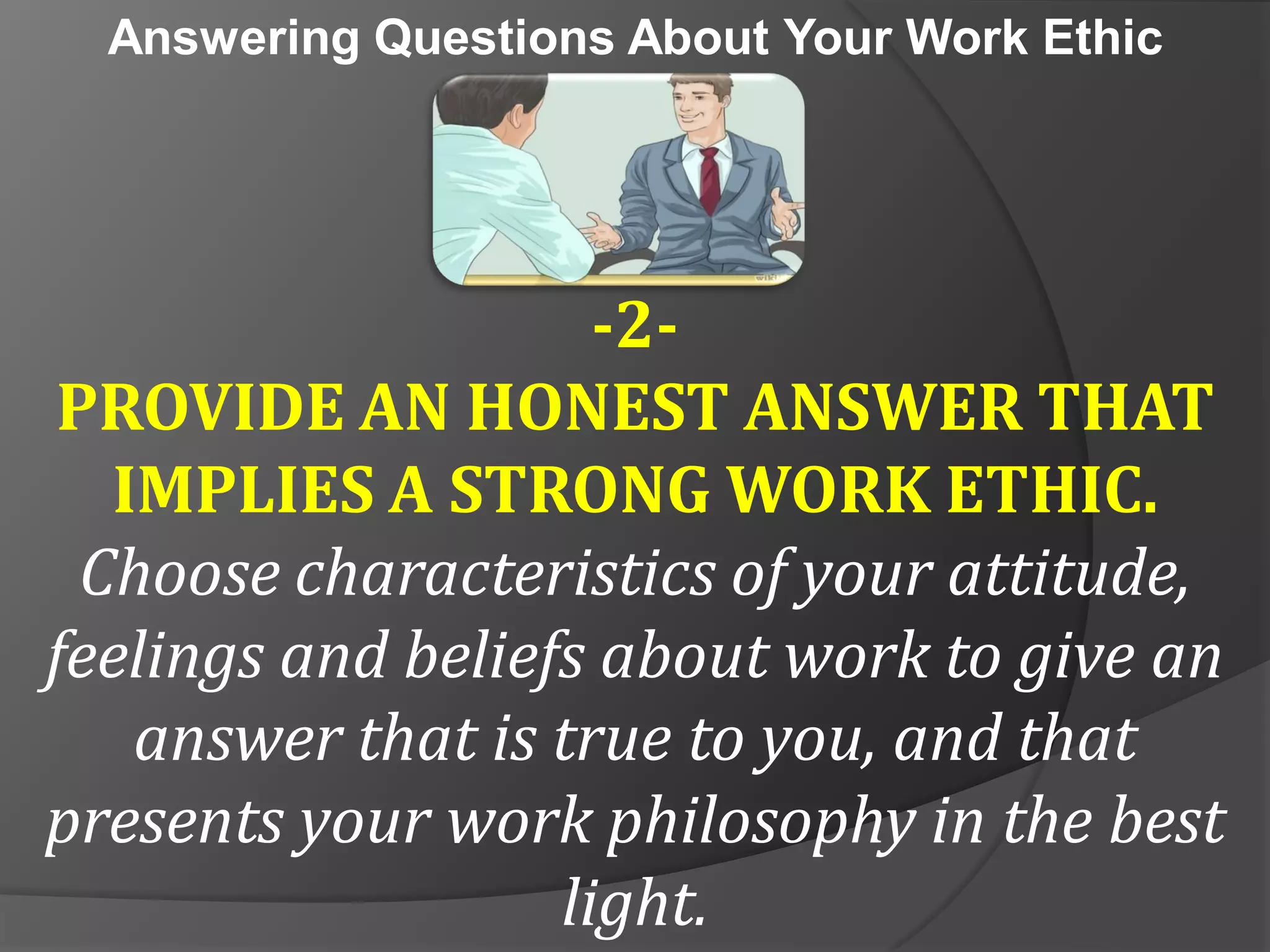Work ethics workshop 4 | PDF