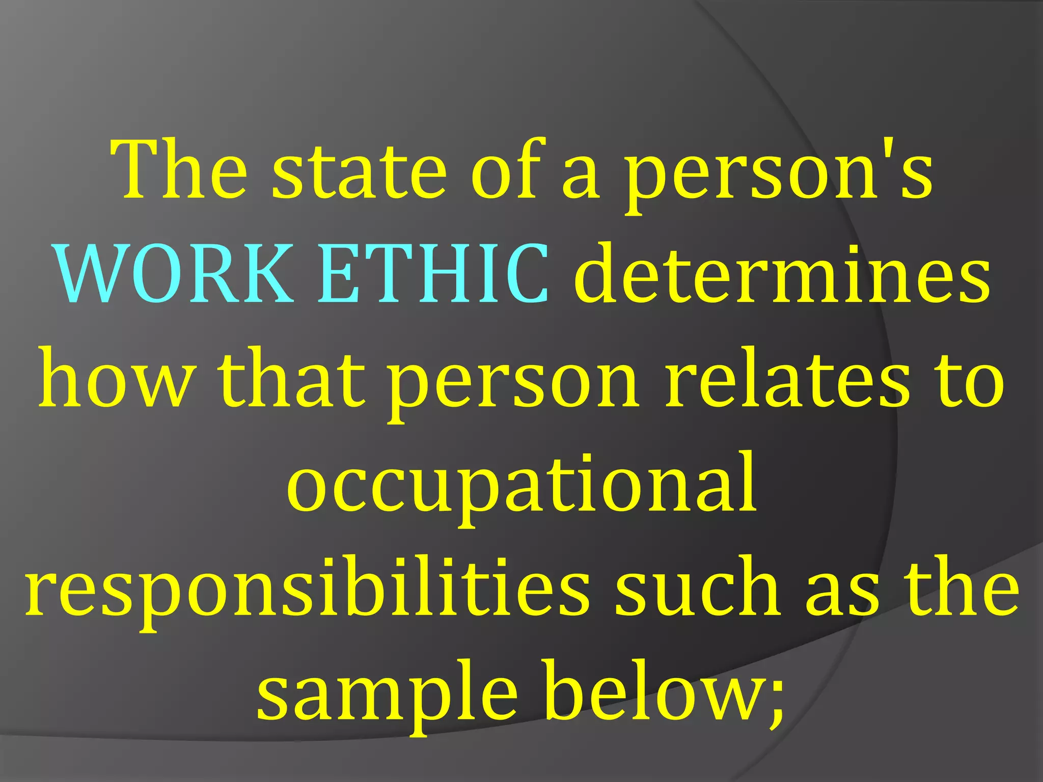 Work ethics workshop 4 | PDF