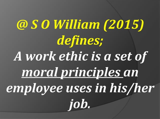 Work ethics workshop 4 | PDF