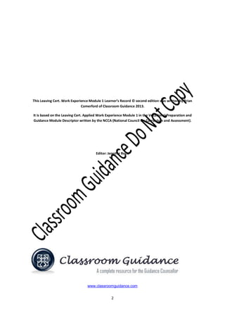 Work Experience 1 Learner's Record | PDF