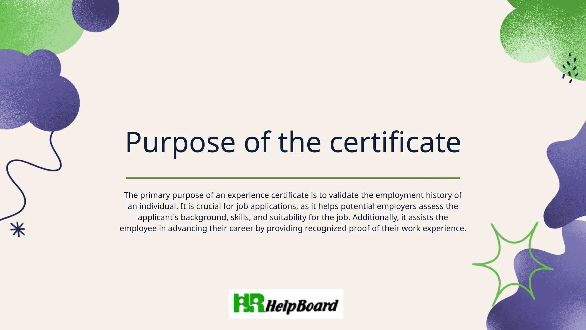 Work Experience Certificate Format, Experience Letter.pptx