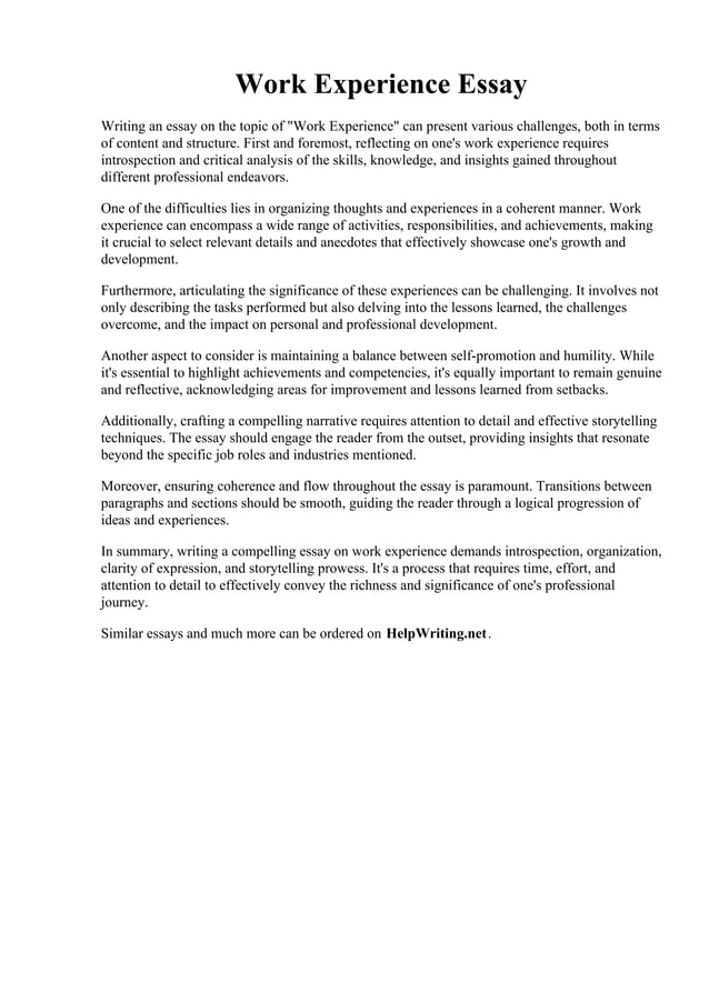 Work Experience Essay.pdf