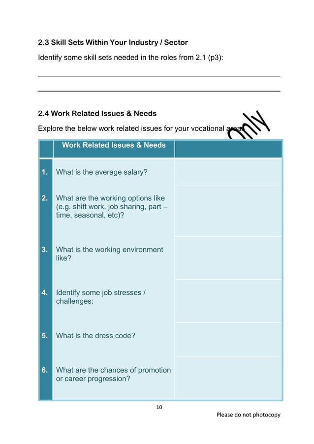 Work Experience Level 5 Learner's Record | PDF