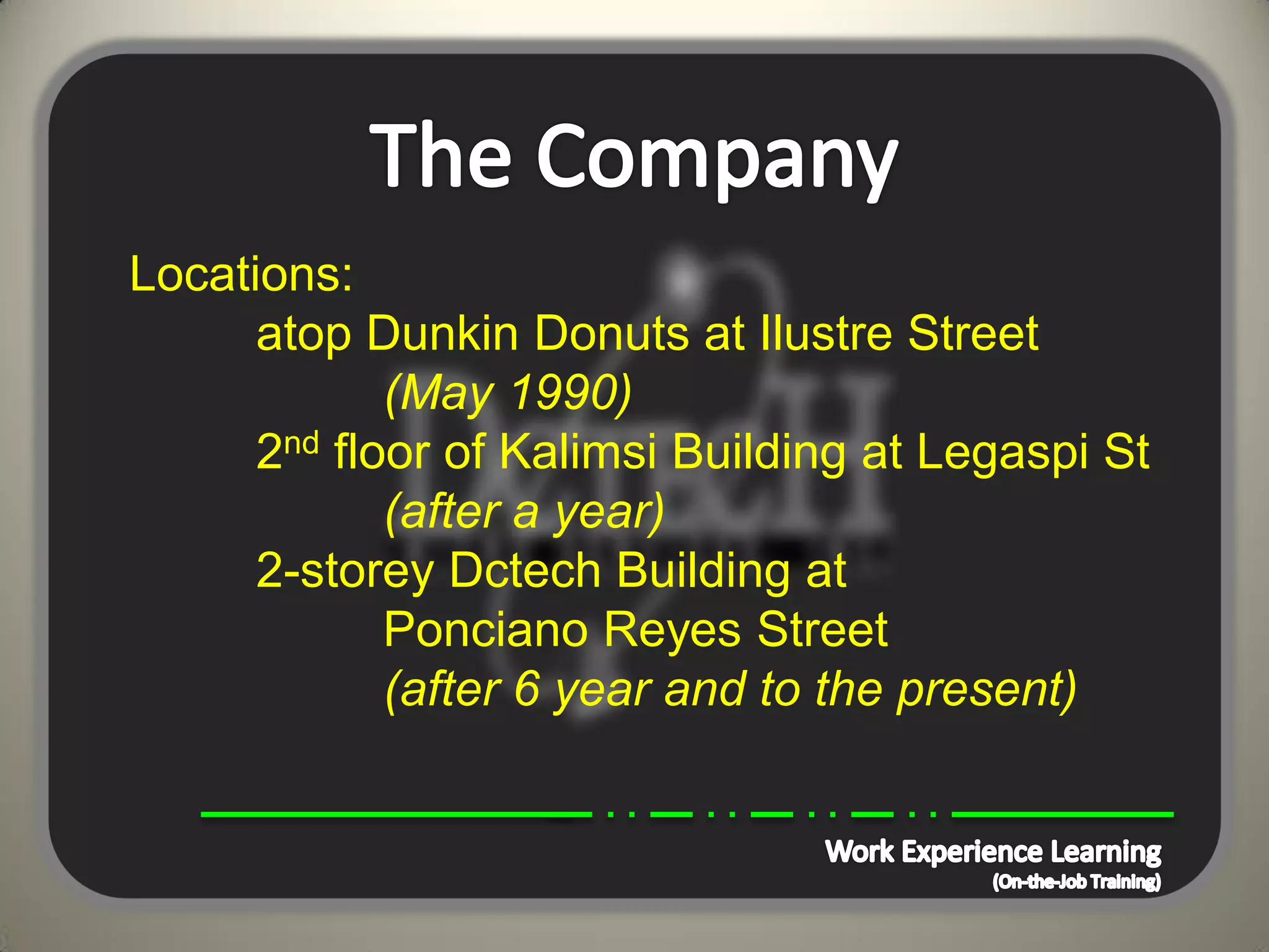 Work experience learning | PPT