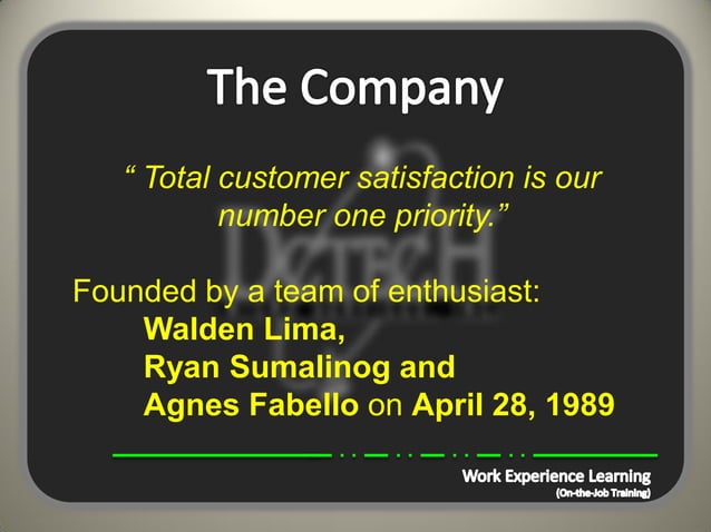 Work experience learning | PPT