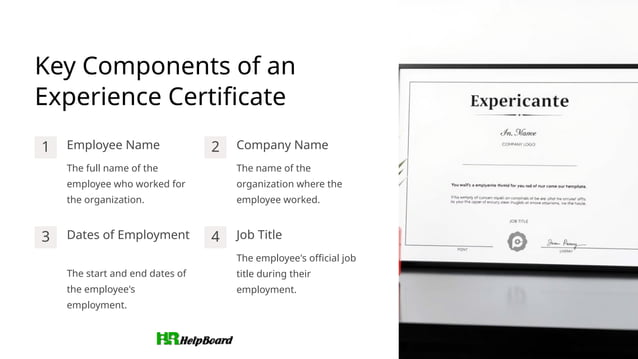 Work Experience Letter Format, Experience Certificate | PPT