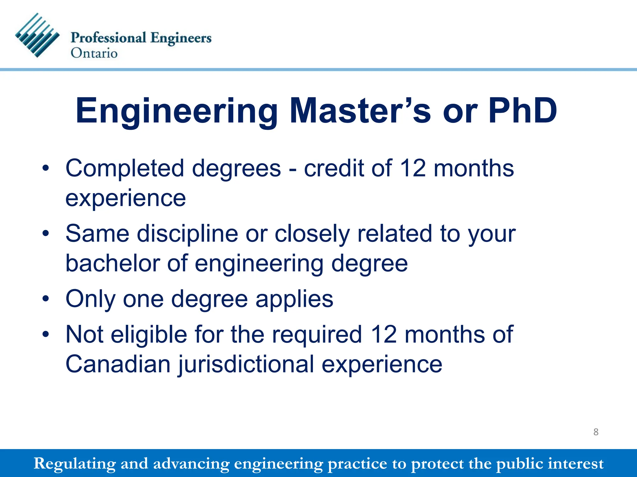 PEO's engineering Work Experience Overview | PPT