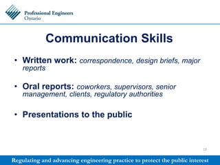 PEO's engineering Work Experience Overview | PPT