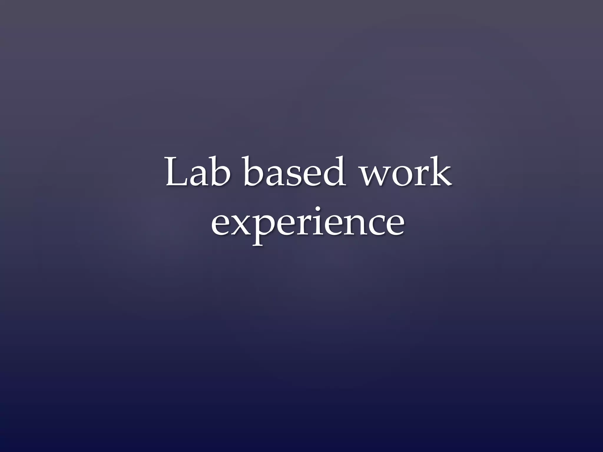 Work experience & Skills Presentation | PPTX