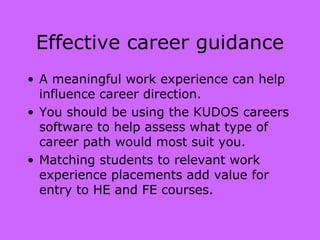 Work experience presentation 2010 | PPT