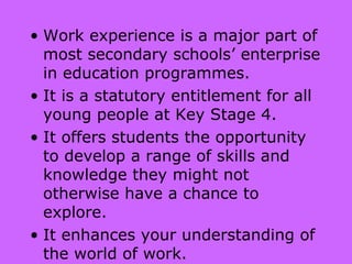 Work experience | PPT