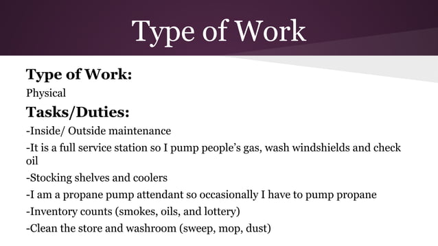 Work experience project | PPT