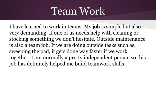 Work experience project | PDF