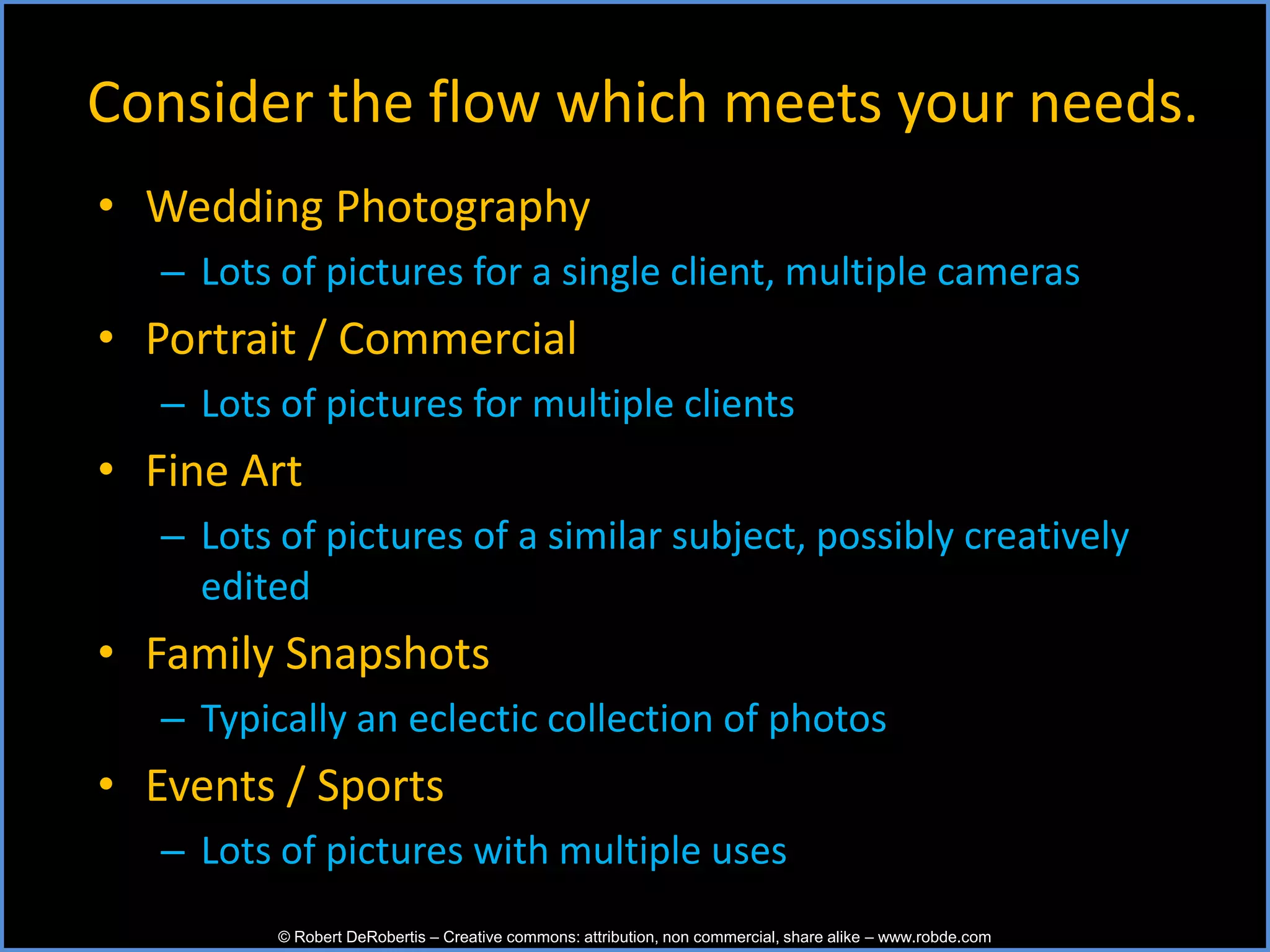 Creating your own photographic workflow | PDF