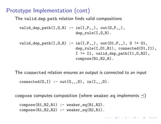 Validation and Inference of Schema-Level Workflow Data-Dependency Annotations | PPT