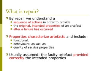 Workflow repair | PPT