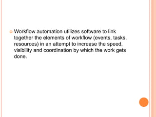Workflow automation | PPTX