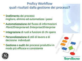 Proficy Workflow customer presentation Italian | PPT