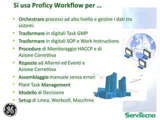 Proficy Workflow customer presentation Italian | PPT
