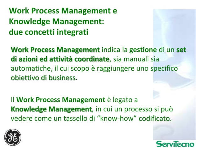 Proficy Workflow customer presentation Italian | PPT
