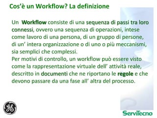 Proficy Workflow customer presentation Italian | PPT