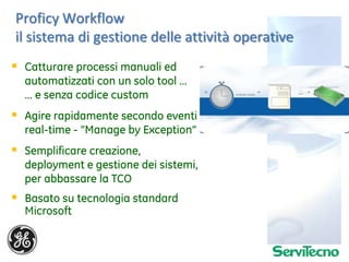 Proficy Workflow customer presentation Italian | PPT