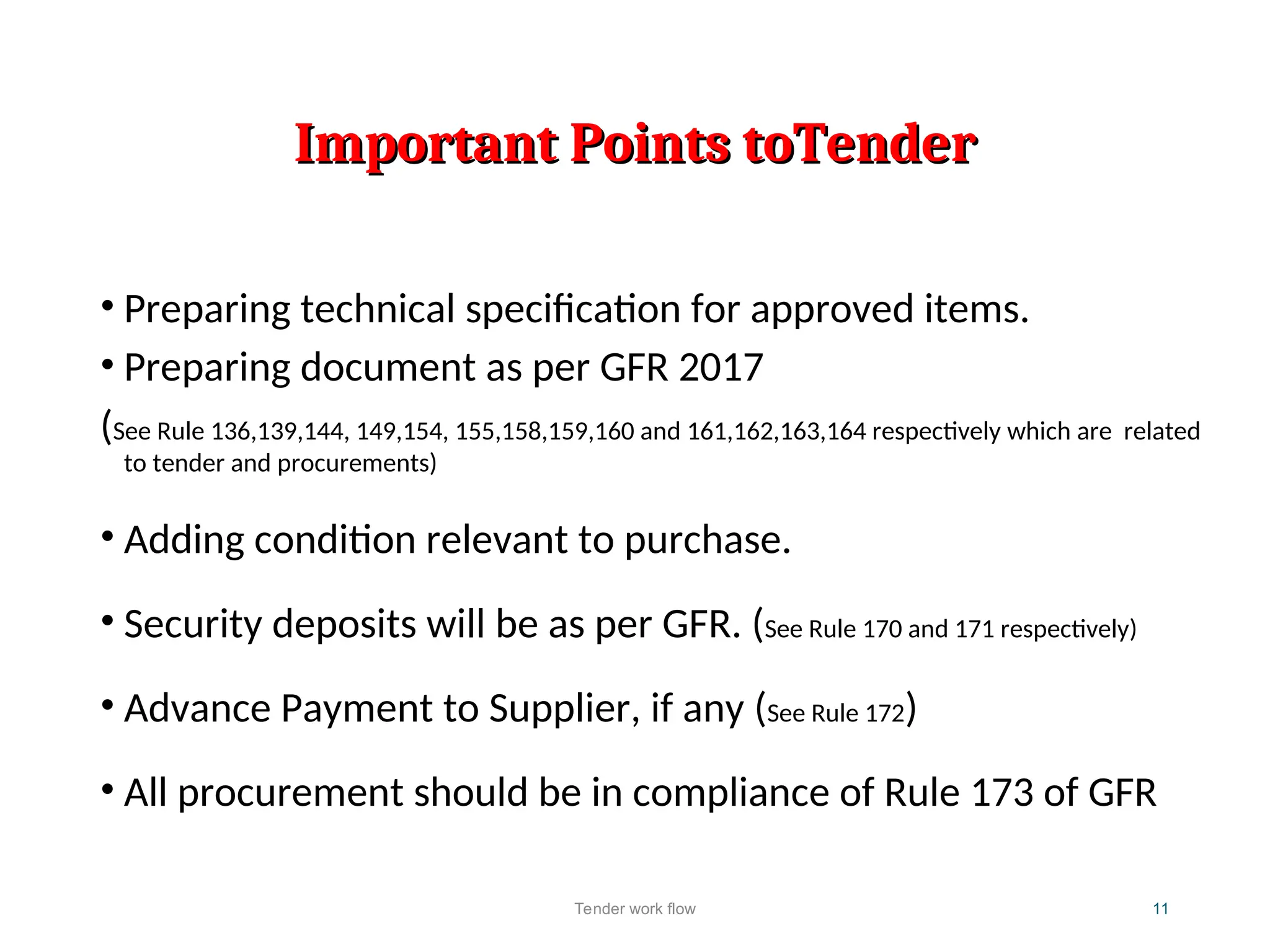 Work flow for Tender for private institutionsac | PPT