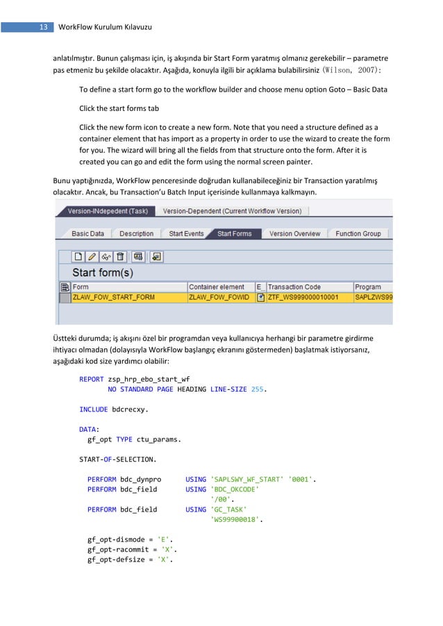 SAP WorkFlow Kılavuzu | PDF
