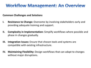 Workflow Management - An Overview about Workflow Automation | PPTX