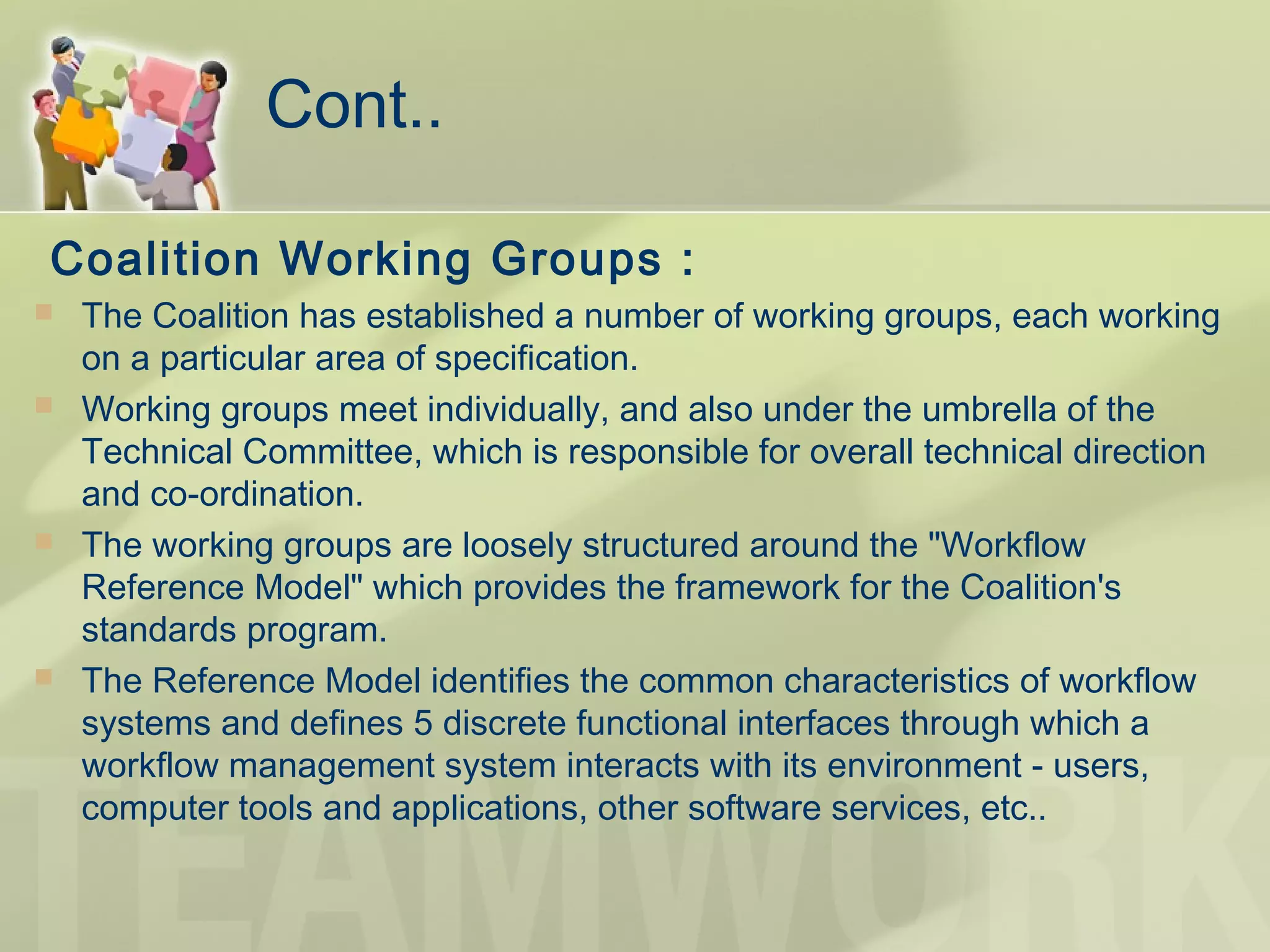 Workflow Management Coalition Wfmc Standards Ppt