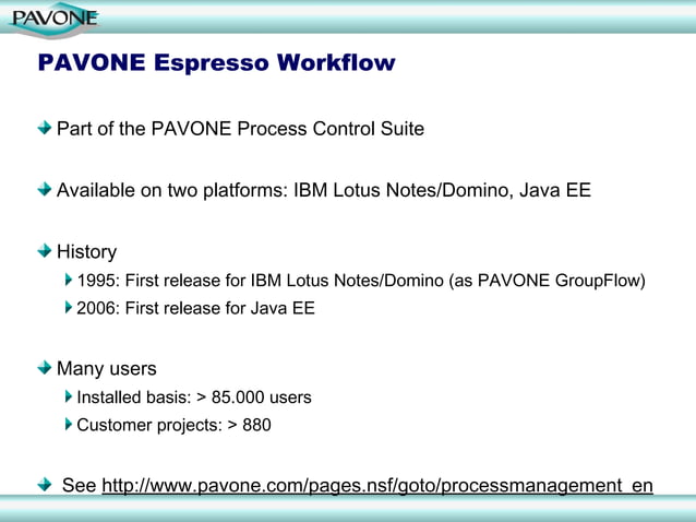 Workflow Management with Espresso Workflow | PPT