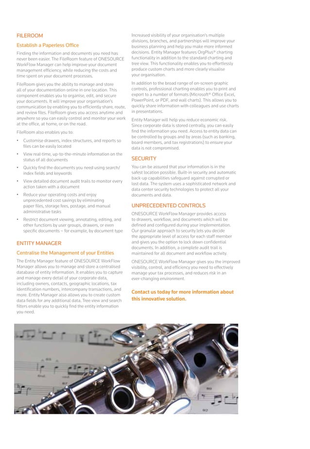 ONESOURCE Workflow Manager - Grant Thornton | PDF