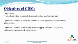 Workflow of CDM | PPTX