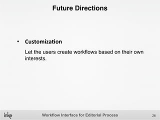 Workflow Interface for Editorial Process | PPTX