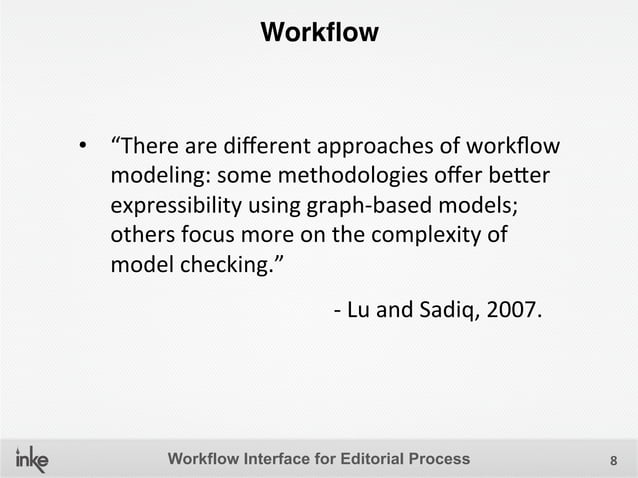 Workflow Interface for Editorial Process | PPTX | Desktop Publishing | Computer Software and ...