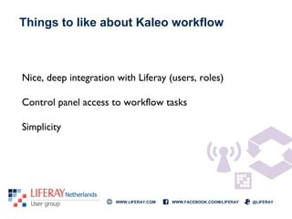 Kaleo workflow in Liferay | ODP