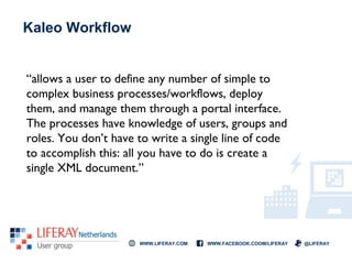 Kaleo workflow in Liferay | ODP