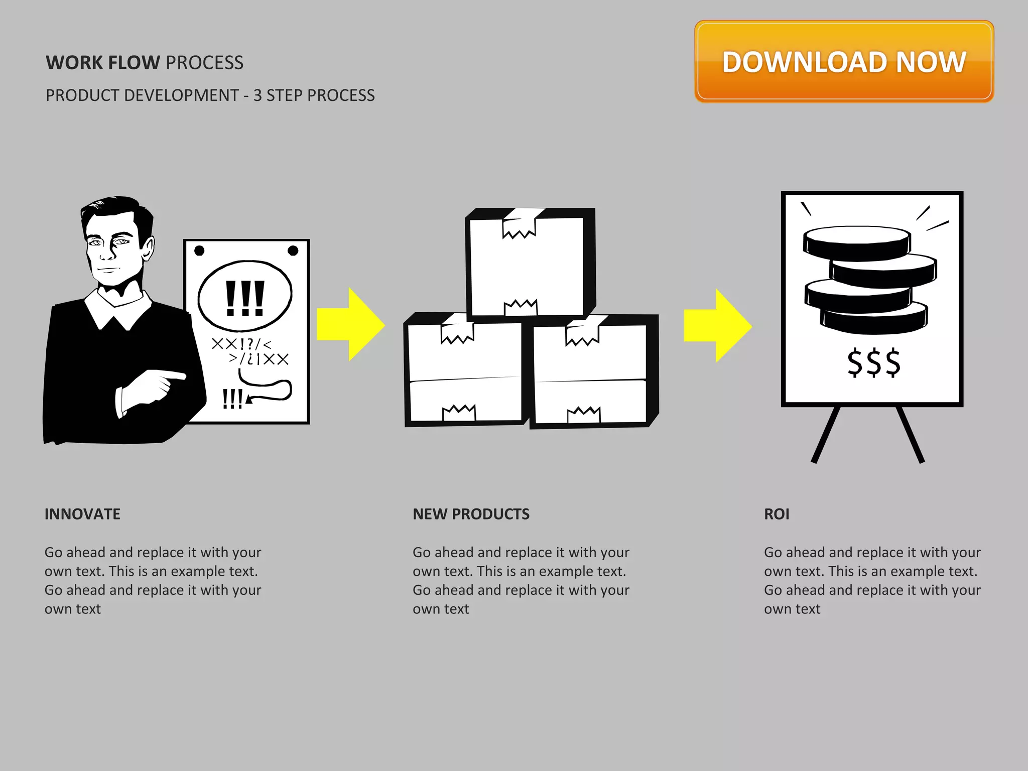 Work Flow Process Animated by Slideshop | PPT