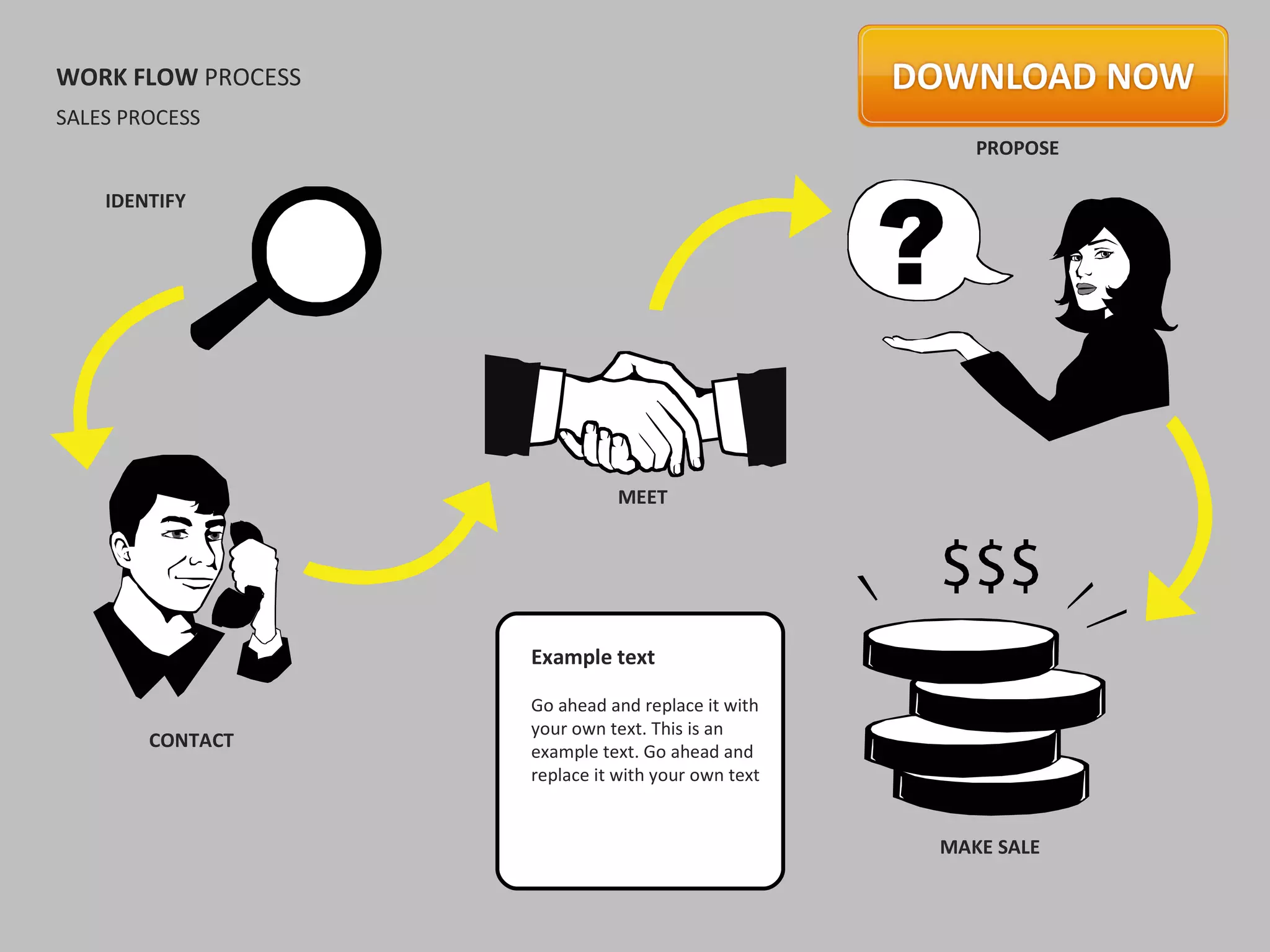 Work Flow Process Animated by Slideshop | PPT