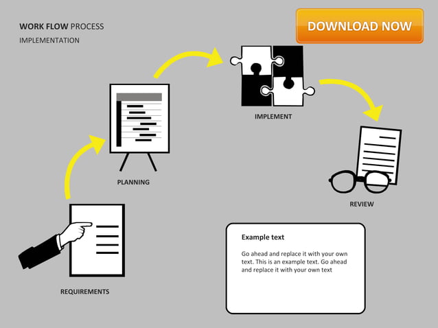 Work Flow Process Animated by Slideshop | PPT