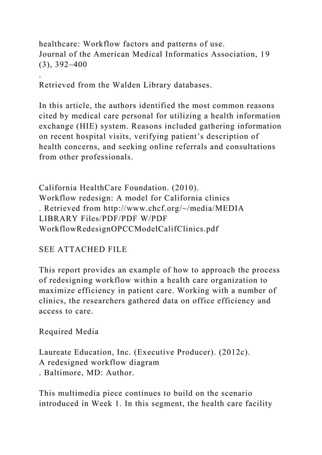 Workflow RedesignAfter conducting a thorough gap analysis, the.docx