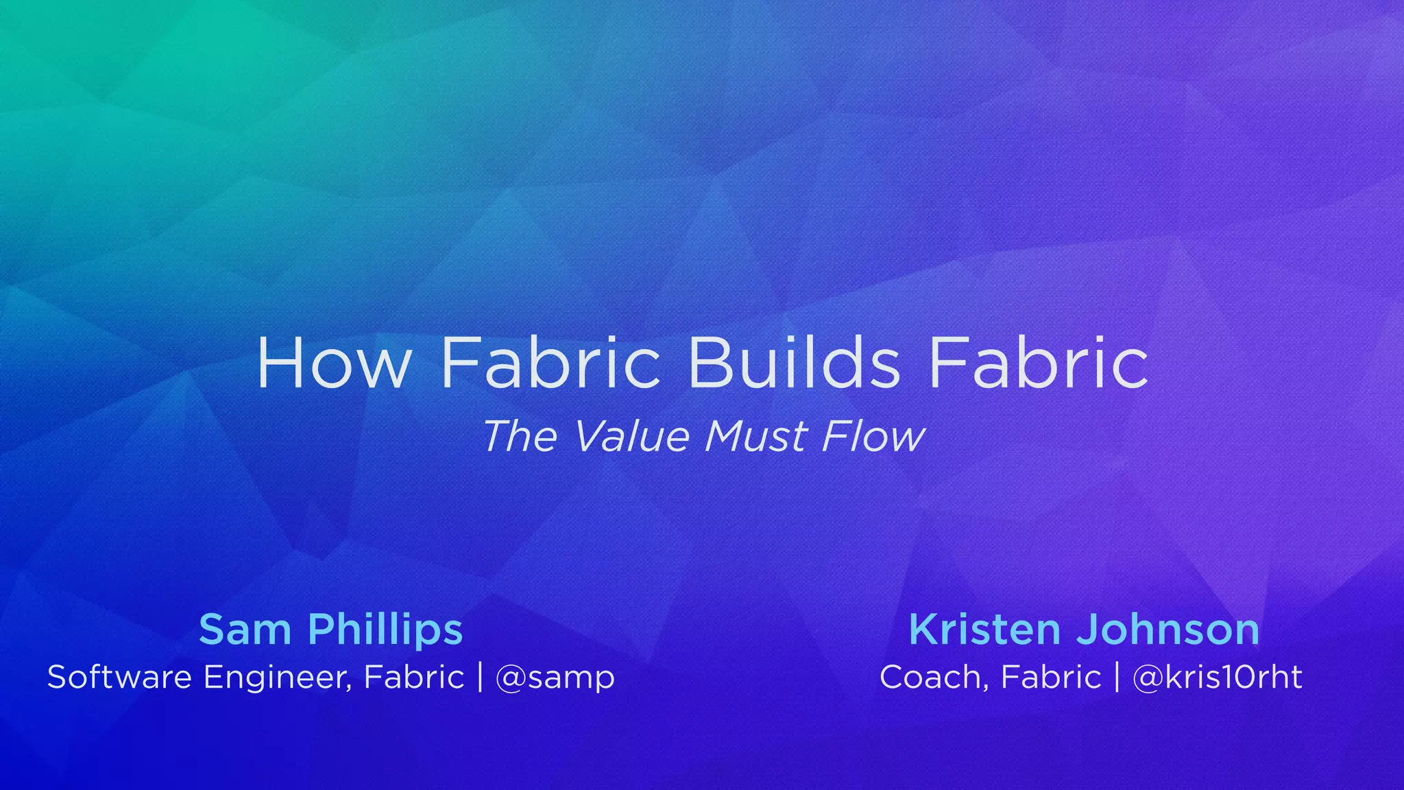 How Fabric Builds Fabric | PPT