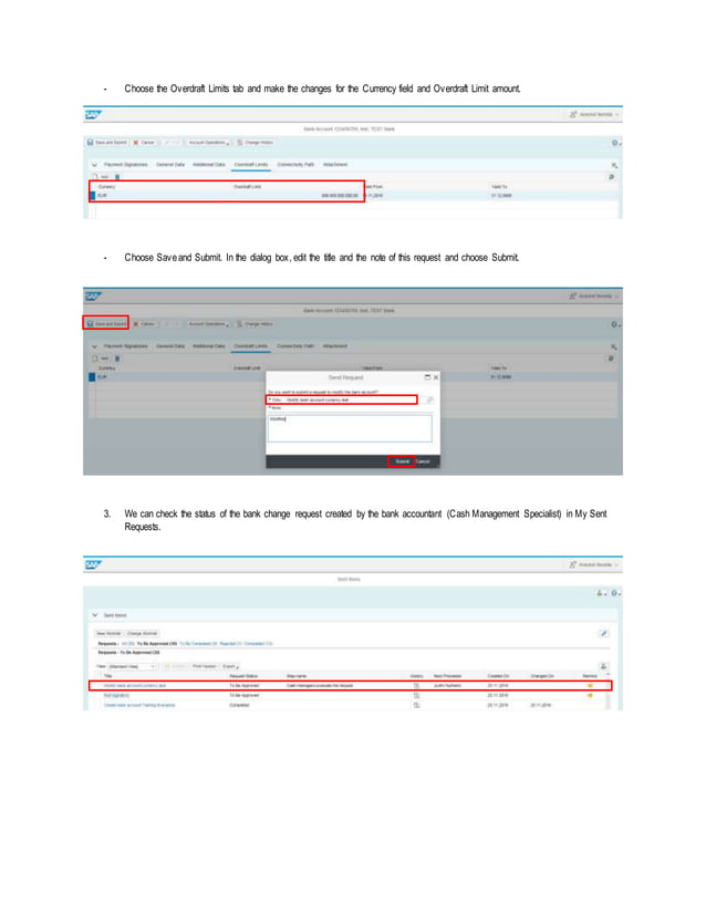 S/4 HANA Cash Management - Change Bank Account | DOCX | Business ...