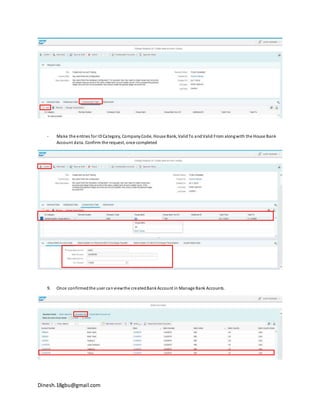 Bank Account Management - Creation of new bank account request | DOCX