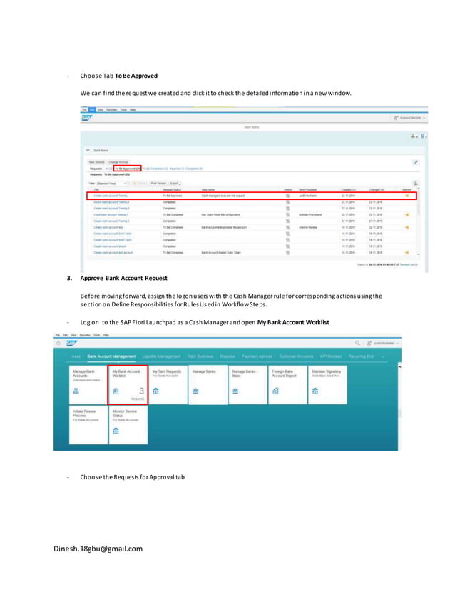 Bank Account Management - Creation of new bank account request | DOCX