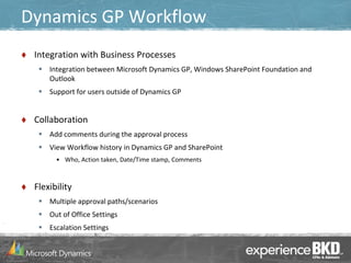 Workflows For Microsoft Dynamics GP 2010 | PPT | Free Download