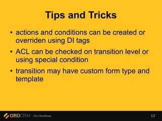 Oro Workflows | PPT