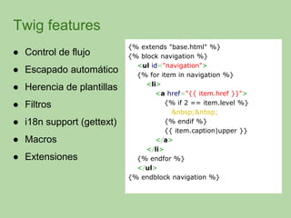 Workflow twig, bower y gulp | PPTX