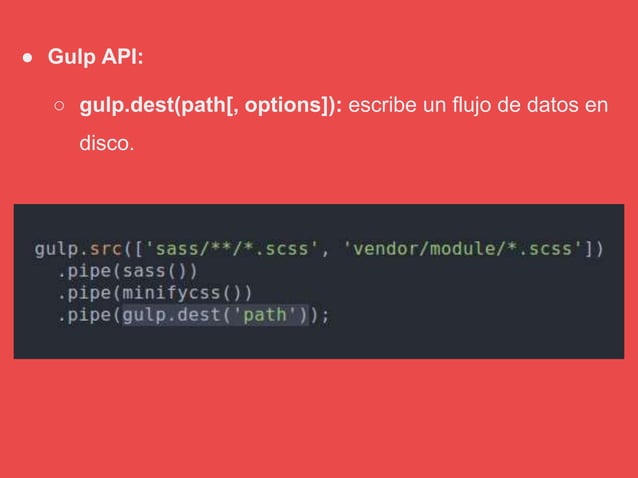 Workflow twig, bower y gulp | PPTX