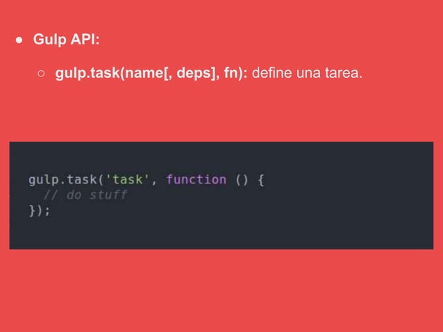 Workflow twig, bower y gulp | PPTX